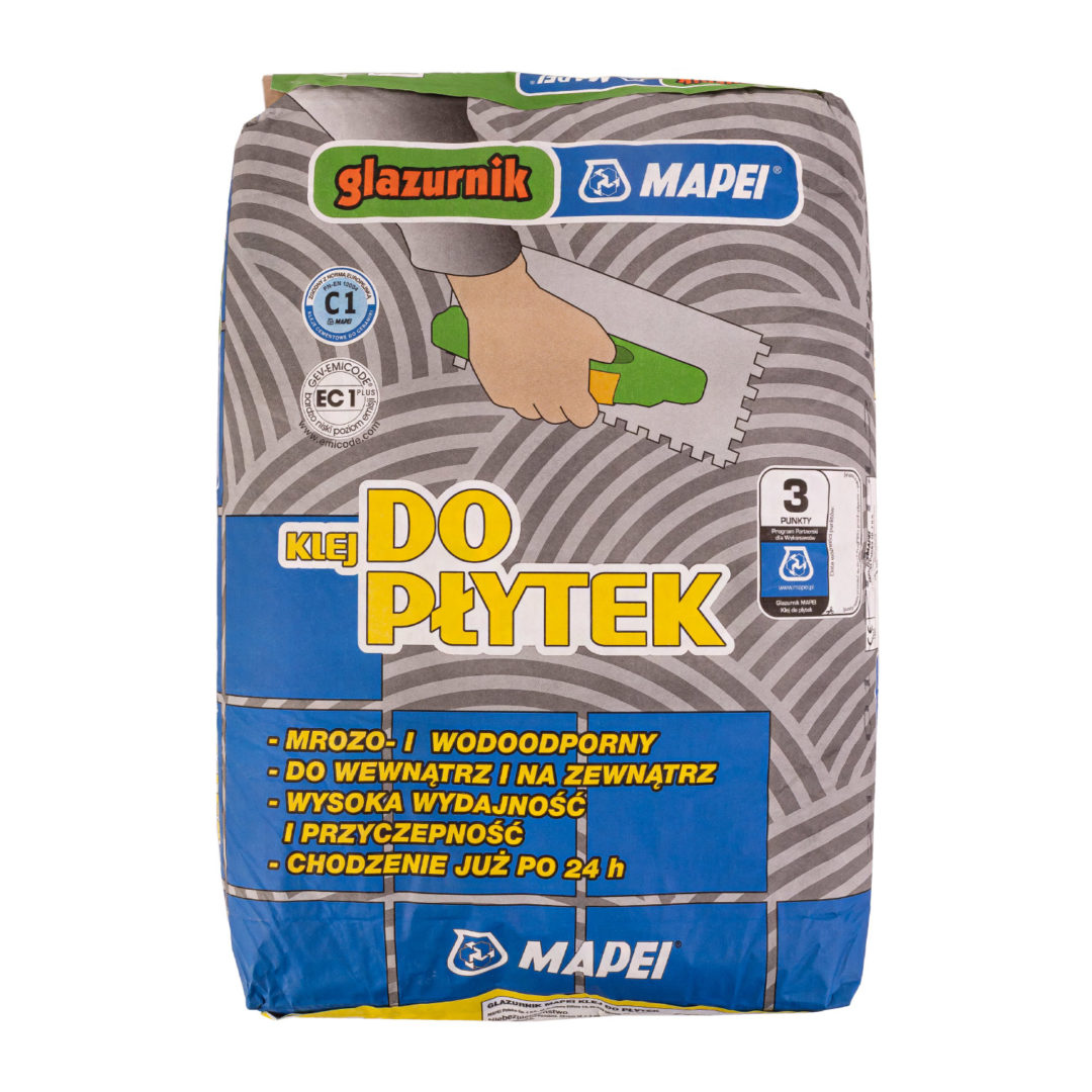 Klej do płytek MAPEI GLAZURNIK 25kg | Dobra Cena | Sklep Online | Wrocław - FUGI.PL